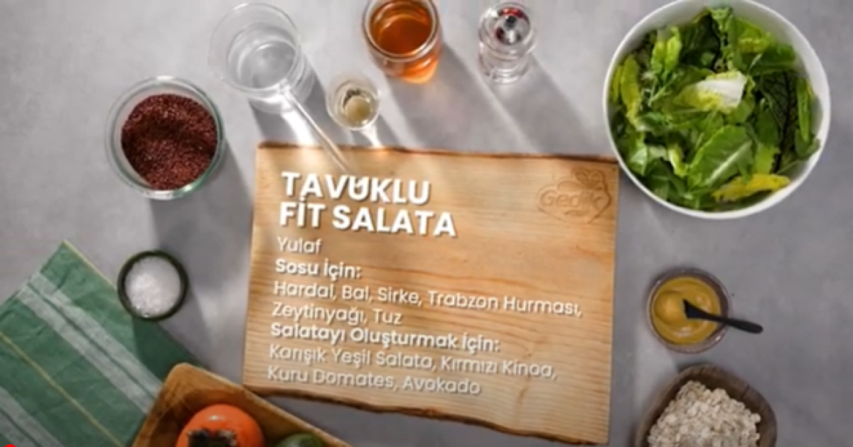 Tavuklu Fit Salata – Gedik Piliç